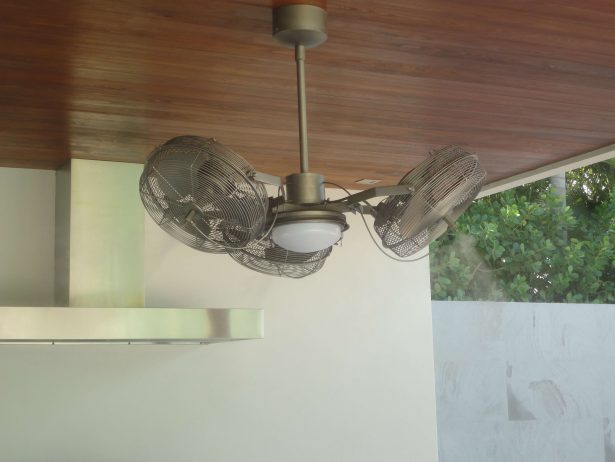 TRI-Mist Ceiling Fan – DAMP RATED – The Misting Store
